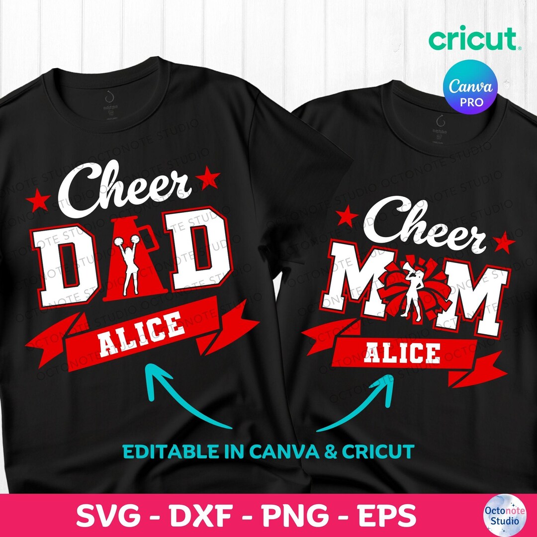 Cheer Mom/dad SVG Bundle: Cheerleading Family Design (digital Download ...