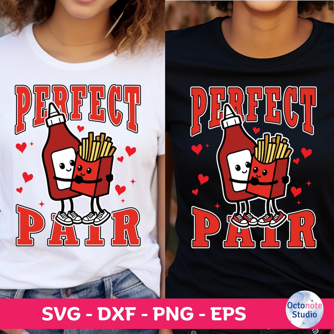 Perfect Pair SVG PNG, Couple Valentines Shirt SVG, His and Hers ...