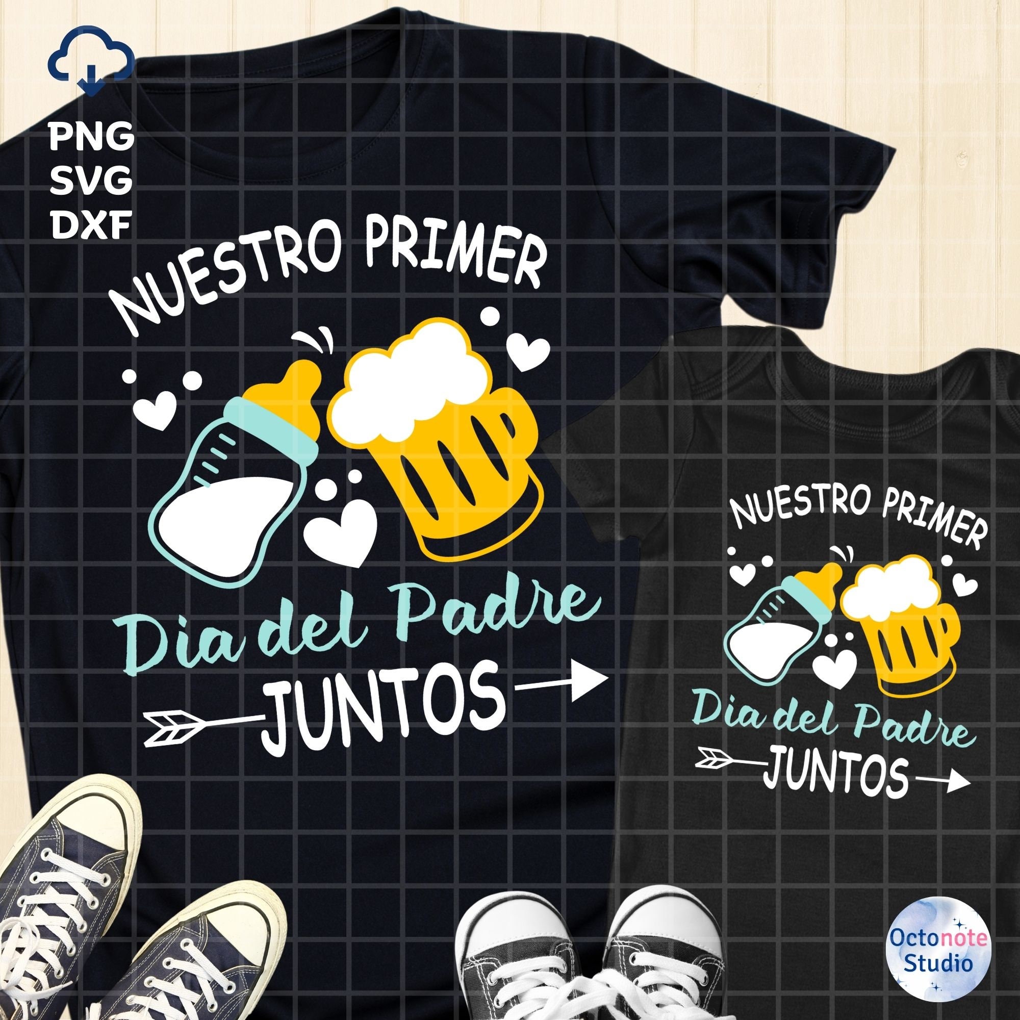 Nuestro Primer Dia Del Padre SVG, First Fathers Day Spanish SVG, Feliz ...