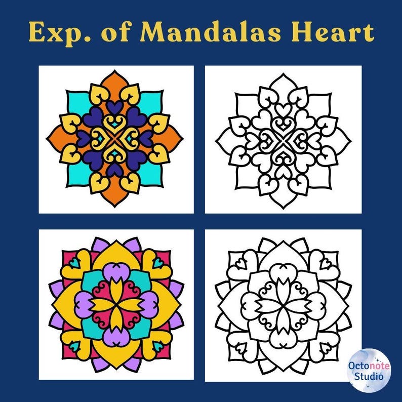 Bold and Easy Mandalas Coloring Pages: Mindful Art for Kids, Teens ...
