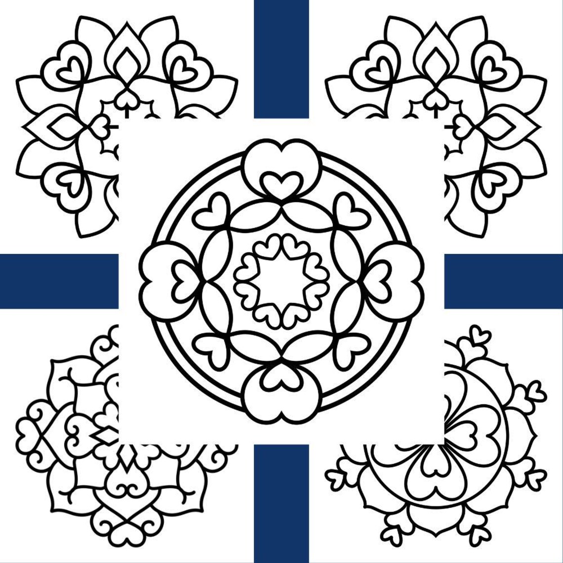 Bold and Easy Mandalas Coloring Pages: Mindful Art for Kids, Teens ...