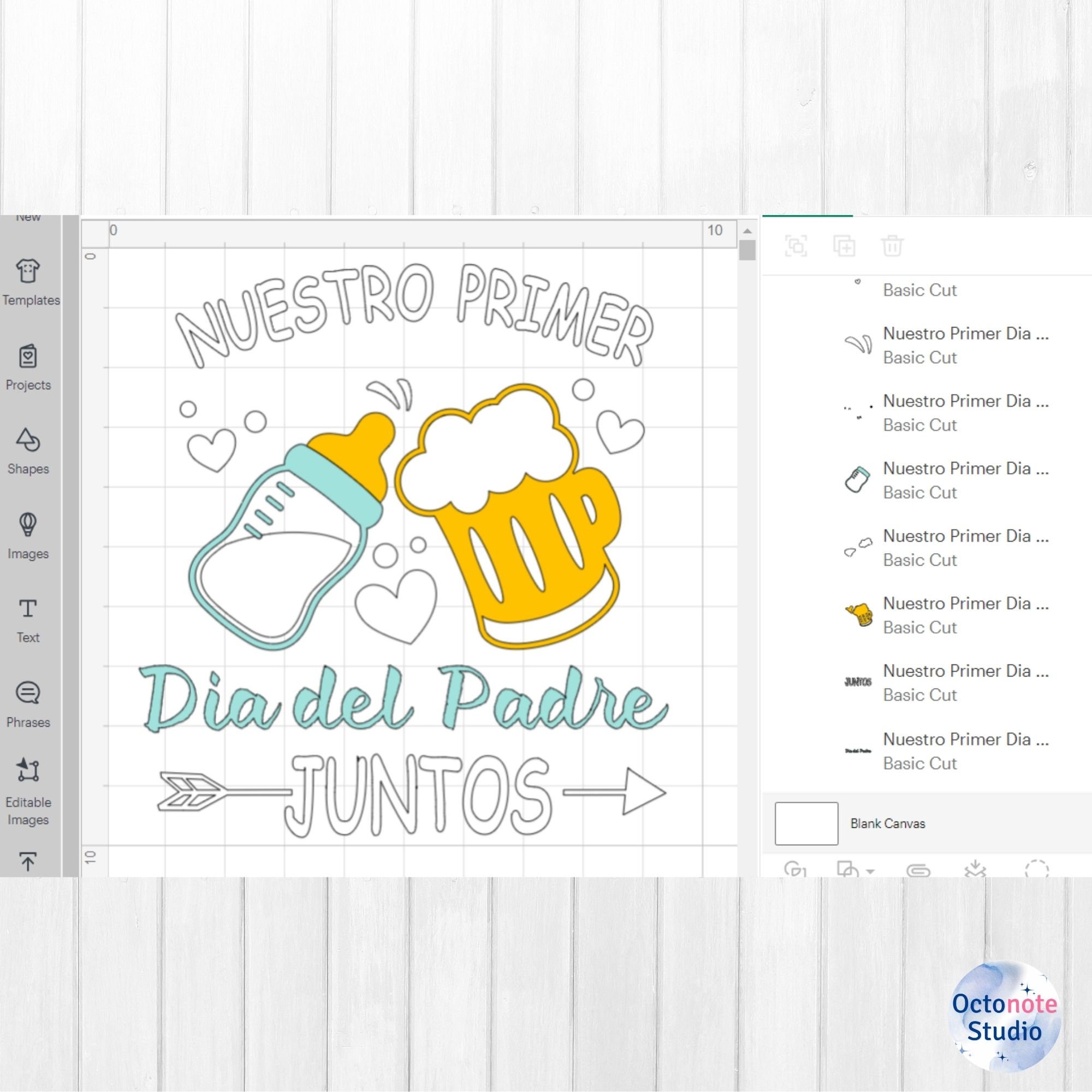 Nuestro Primer Dia Del Padre SVG, First Fathers Day Spanish SVG, Feliz ...