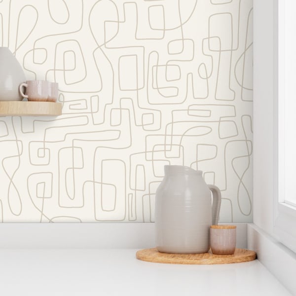 Abstract Line Wallpaper - Etsy