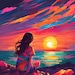 Colourful Sunset Artwork. Digital Download - Etsy