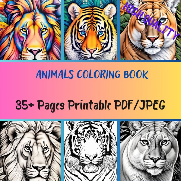 Puma Coloring Page - Etsy UK