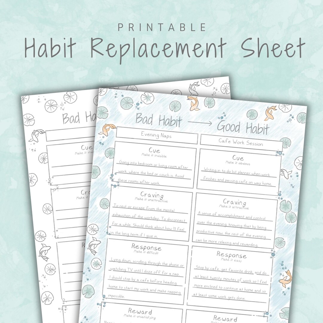 Atomic Habits Worksheet Behavior Change Habit Planner | Coloring Bujo ...
