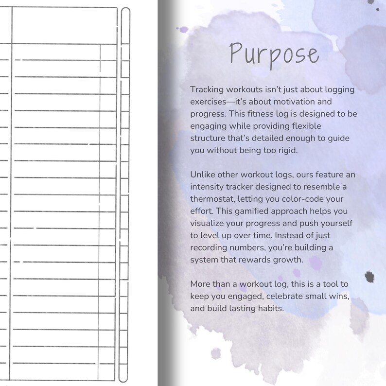 Weekly Cardio Workout Log Printable Sheet | A5, A4, Letter | Colorable ...