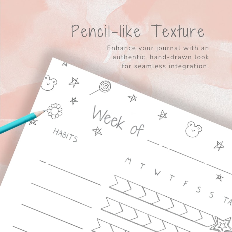 Printable Habit Tracker Set | Premade Bullet Journal | Colorable ...