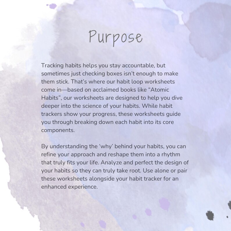 Atomic Habits Worksheet | Minimalist Habit Loop Template | Behavior ... Atomic Habits Worksheet | Minimalist Habit Loop Template | Behavior ...