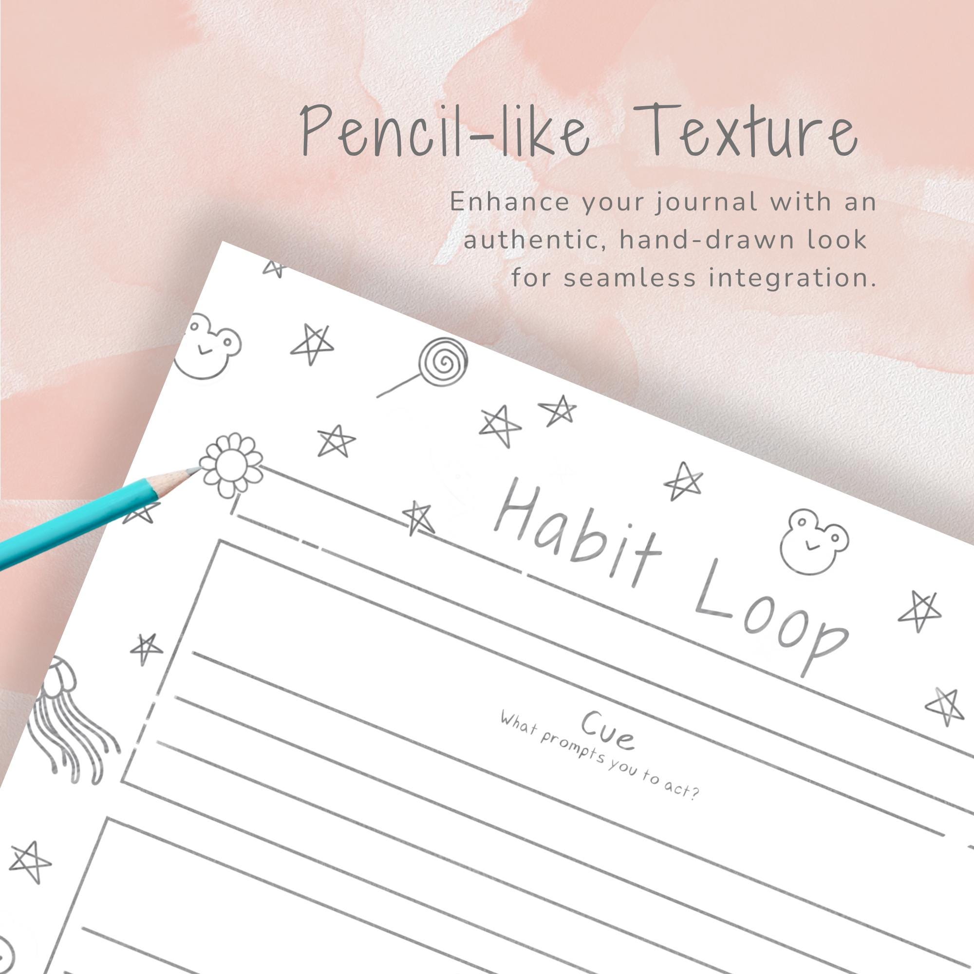 Kids Doodle Atomic Habits Worksheet | Habit Loop Worksheet ...