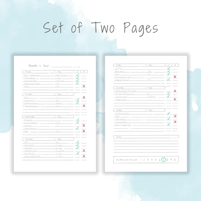2026 Minimalist Planner Template Insert | Undated Weekly Goodnotes ...