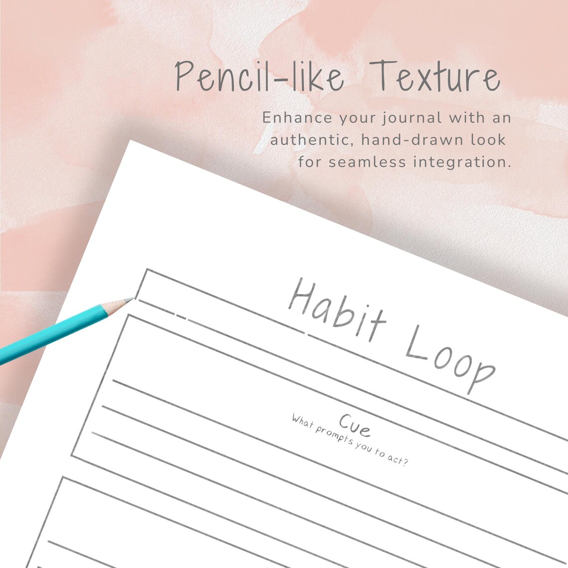 Atomic Habits Worksheet | Minimalist Habit Loop Template | Behavior ...