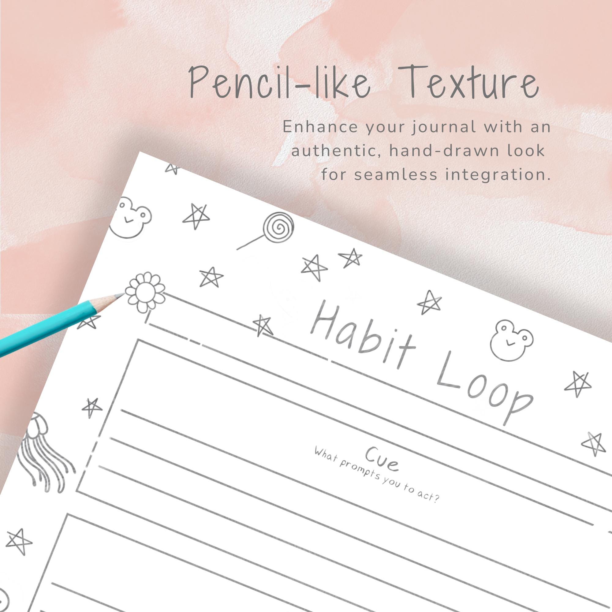 Habit Loop Worksheet Bundle | Atomic Habits Workbook Set | A5 A4 Letter ...