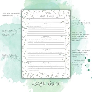 Secret Garden Atomic Habits Habit Loop Worksheet Self-improvement ...