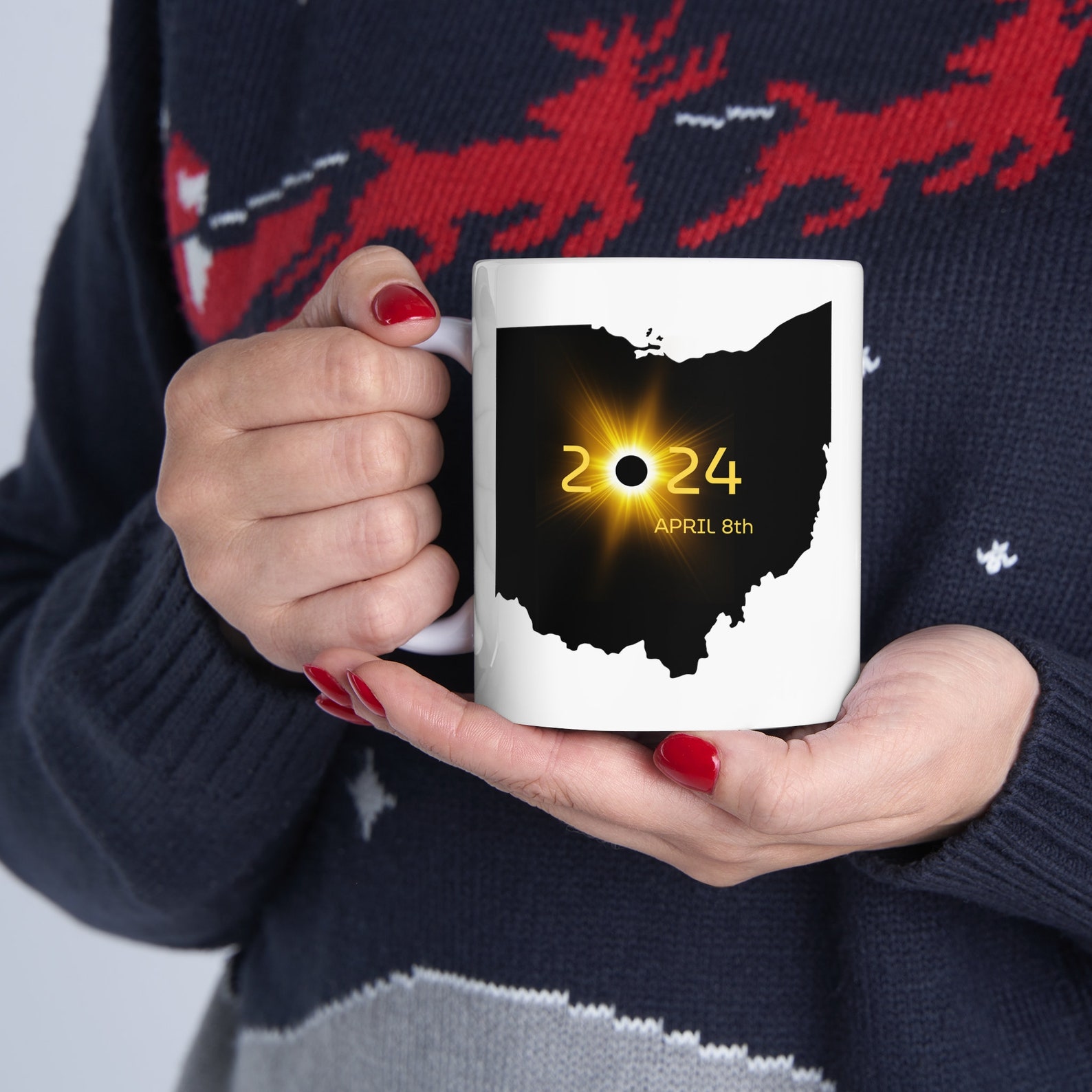 Ohio Solar Eclipse Mug 2024 Eclipse Cup 2024 Total Eclipse Coffee Cup ...