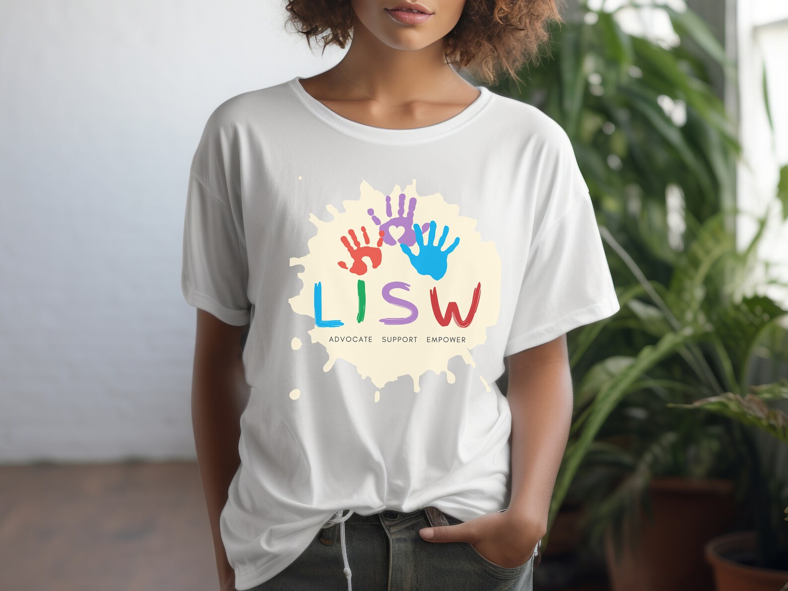 Handprint LISW Shirt Licensed Independent Social Worker Shirt LISW ...