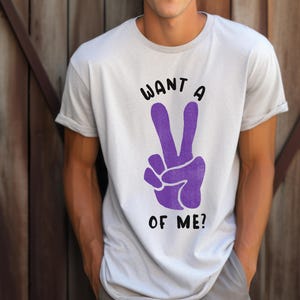 Peace of Me Shirt Funny Peace Sign Shirt Sarcastic Hippie Gift Passive ...
