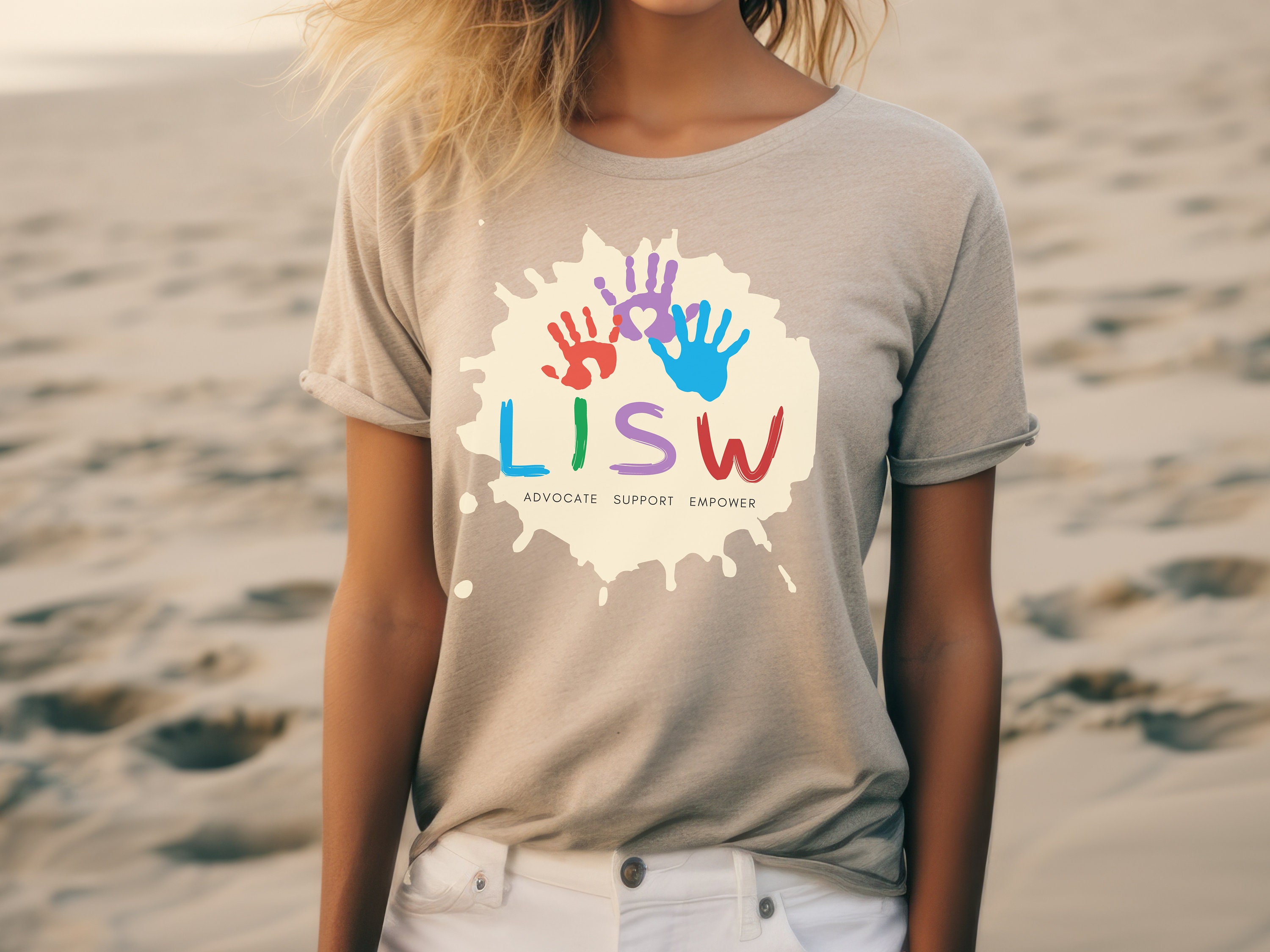 Handprint LISW Shirt Licensed Independent Social Worker Shirt LISW ...