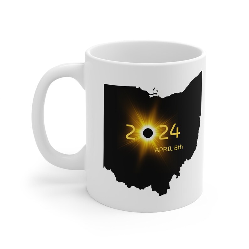 Ohio Solar Eclipse Mug 2024 Eclipse Cup 2024 Total Eclipse Coffee Cup ...