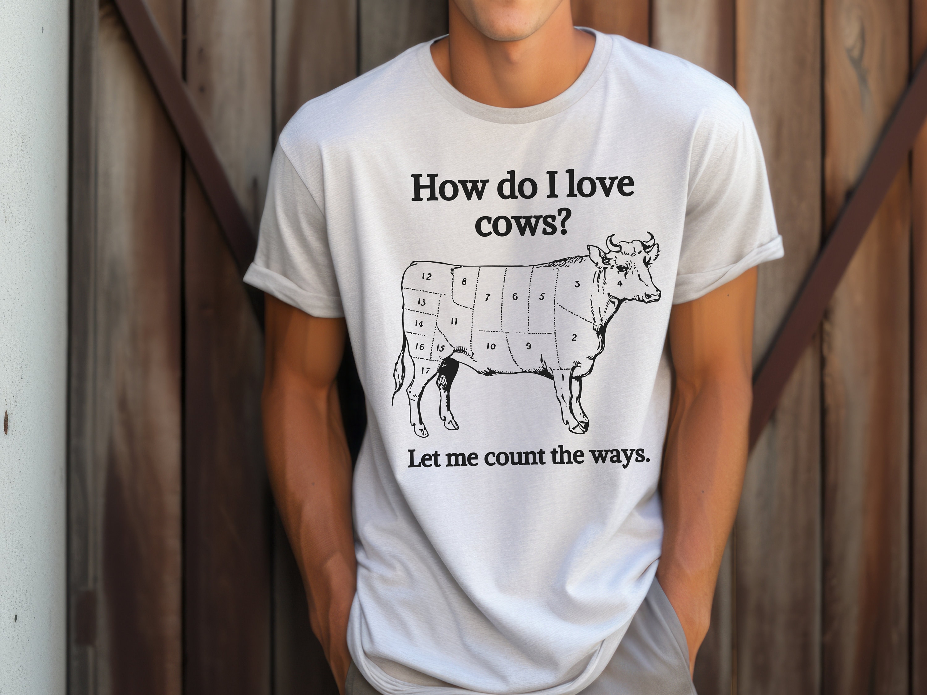 How Do I Love Cow Shirt, Funny Cow Shirts, Farm Animal T-shirt ...
