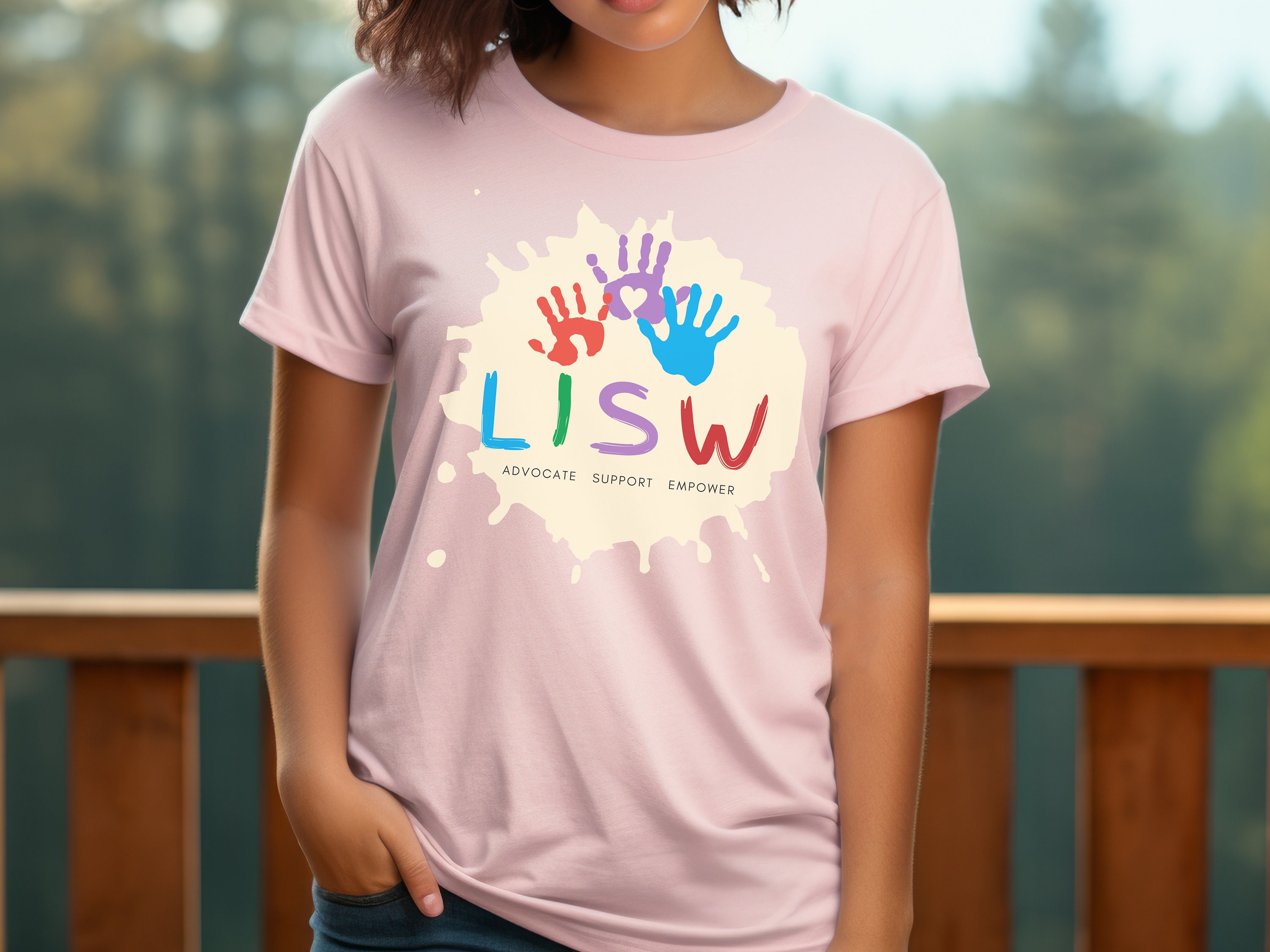 Handprint LISW Shirt Licensed Independent Social Worker Shirt LISW ...