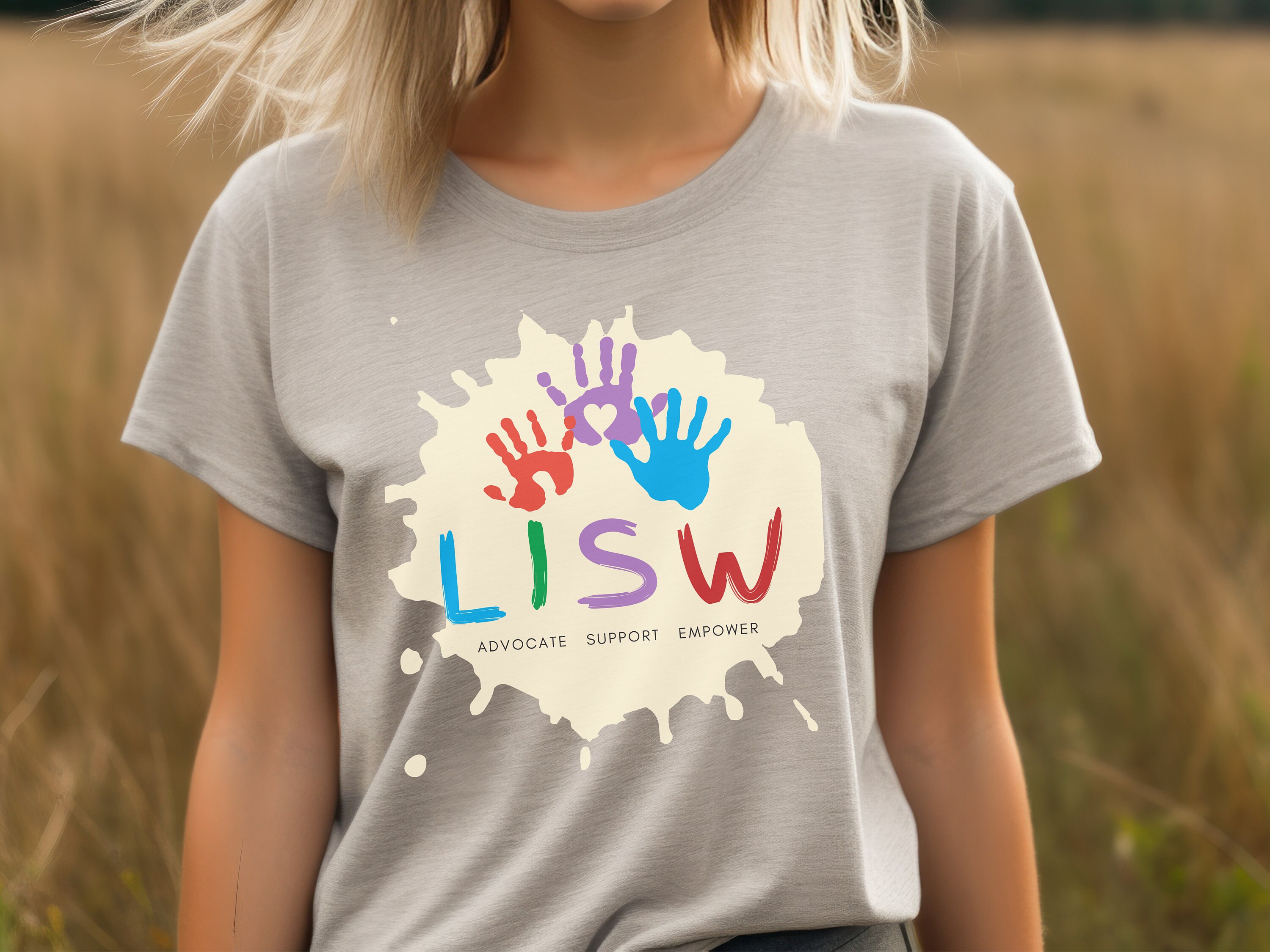 Handprint LISW Shirt Licensed Independent Social Worker Shirt LISW ...