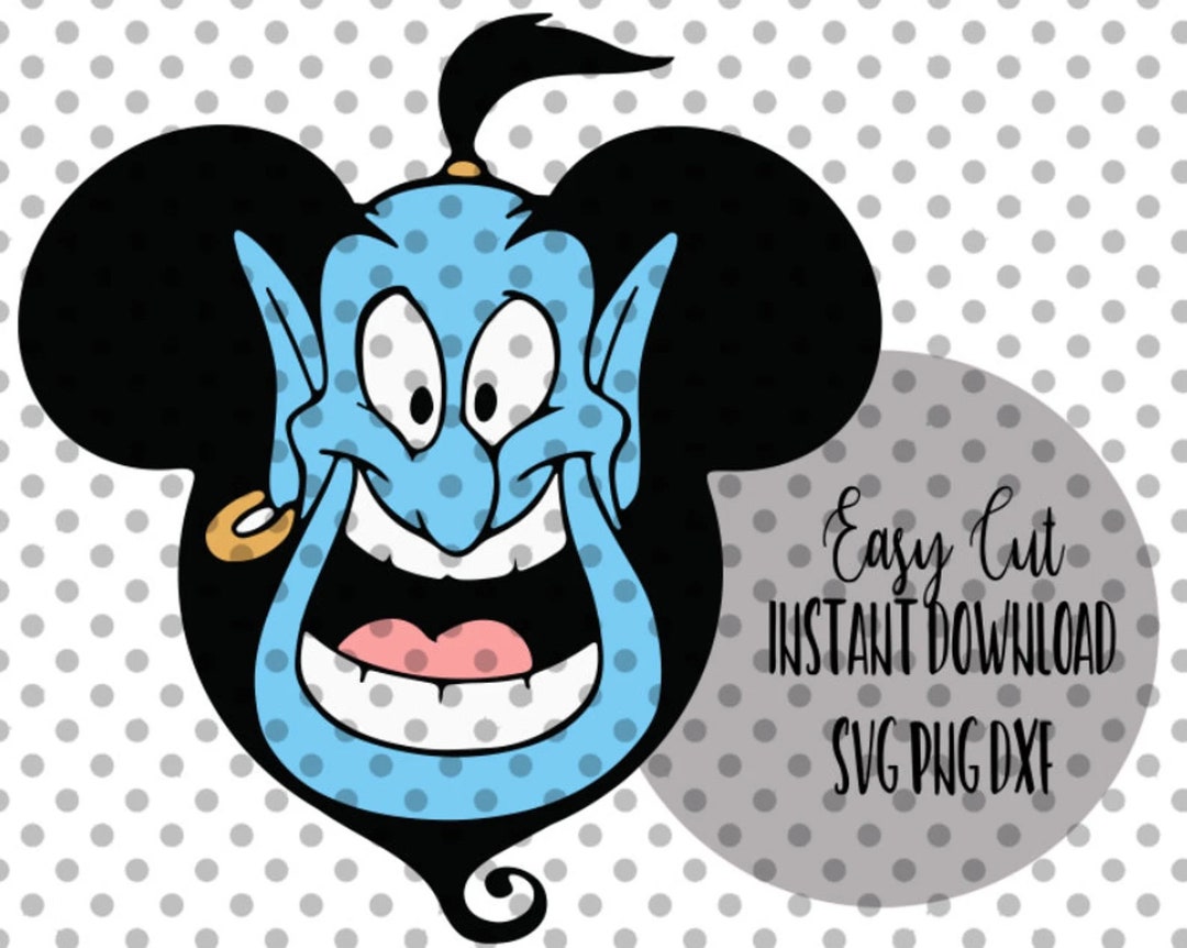 Genie Mouse Head SVG Digital Multi Layer Cut File Cricut Silhouette ...