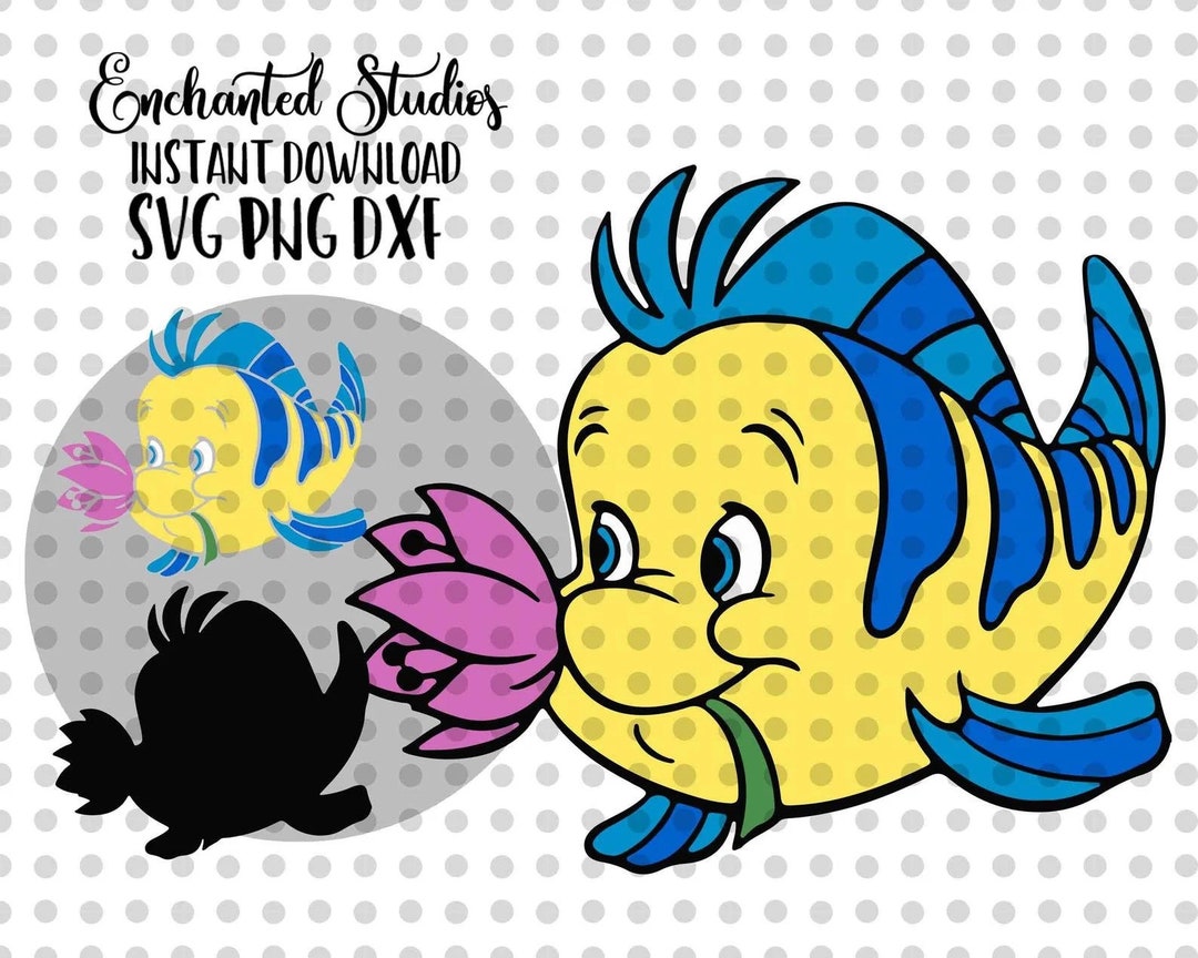 Flounder SVG, Mermaid SVG, PNG, Dxf, Layered Cricut File, Flounder Svg ...