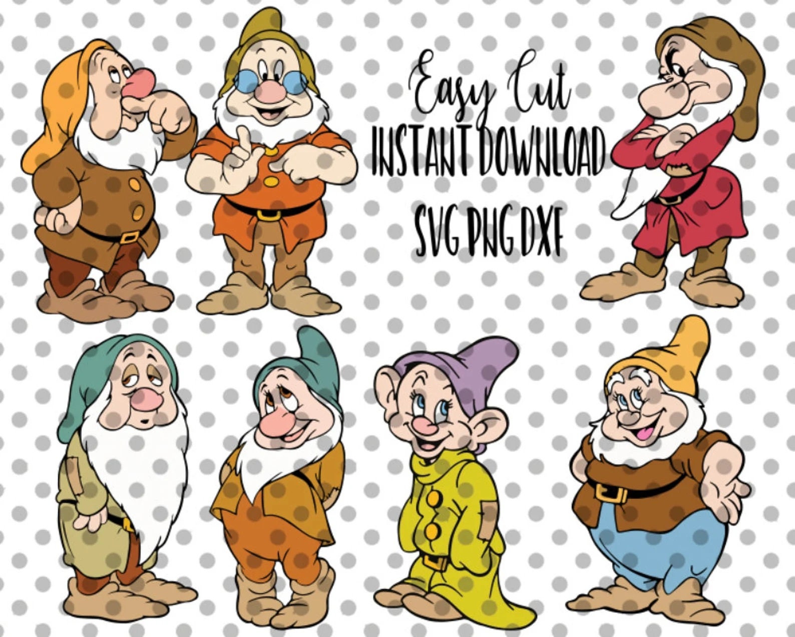 7 Dwarfs Svg Cottage SVG & PNG Clipart Princess Svg - Etsy Australia