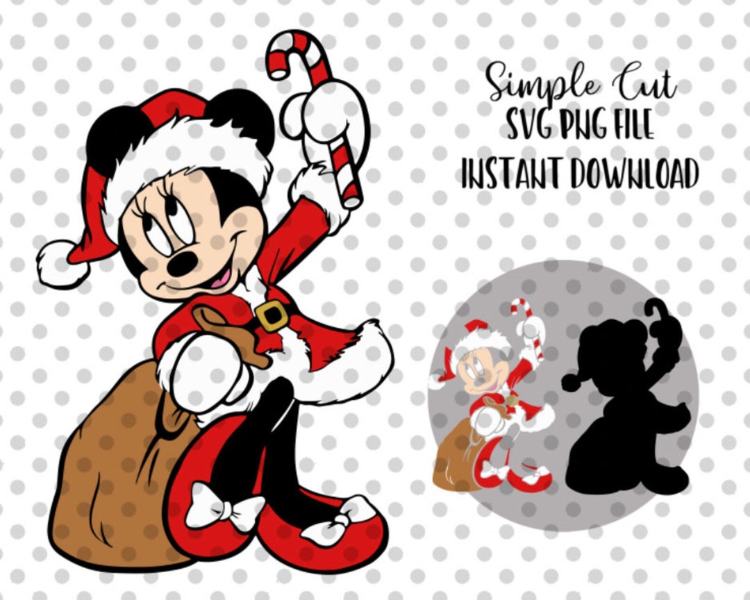 Christmas Candy Cane Mouse SVG & PNG Clip Art Files Winter - Etsy