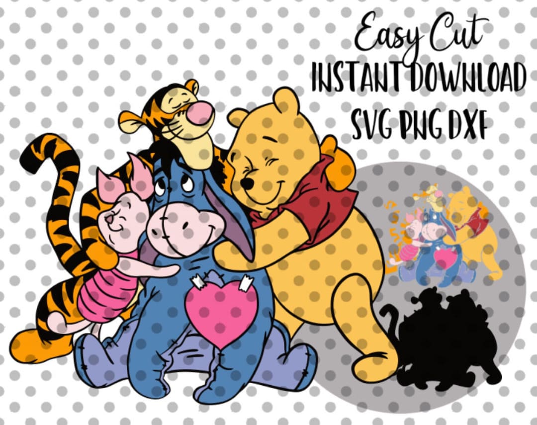Hugs Friends SVG & PNG, Dxf Clipart Files, Sublimation, Digital ...