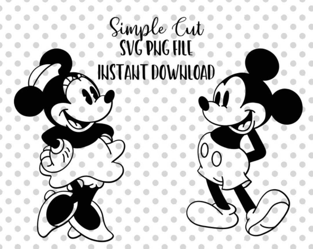 Vintage Mouse Silhouette Clipart, SVG & PNG Clip Art Files, Printable ...