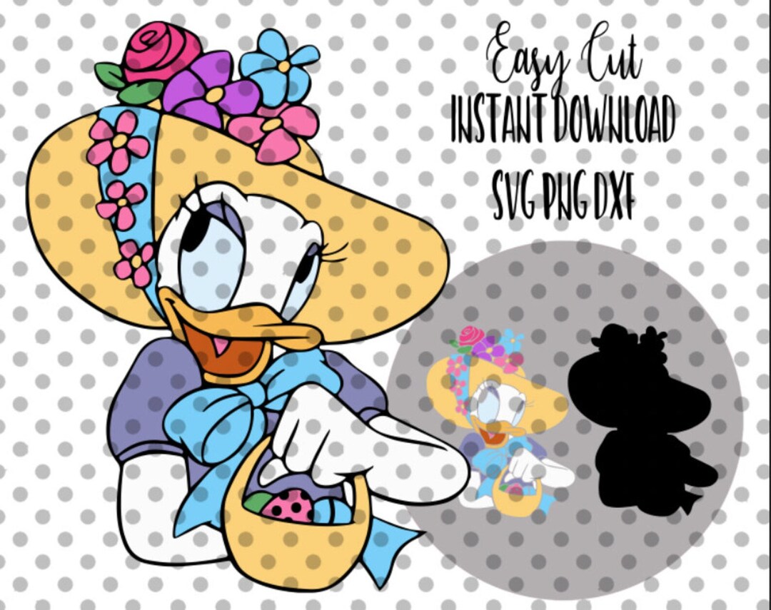 Easter Duck SVG, Spring PNG, Cricut Cutting File, Easy Cut, Mouse Svg ...