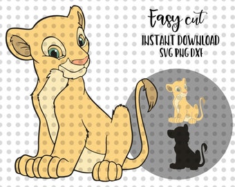 Lion Svg, King Lion Cutting Files Cricut Silhouette Baby Shower Decor ...