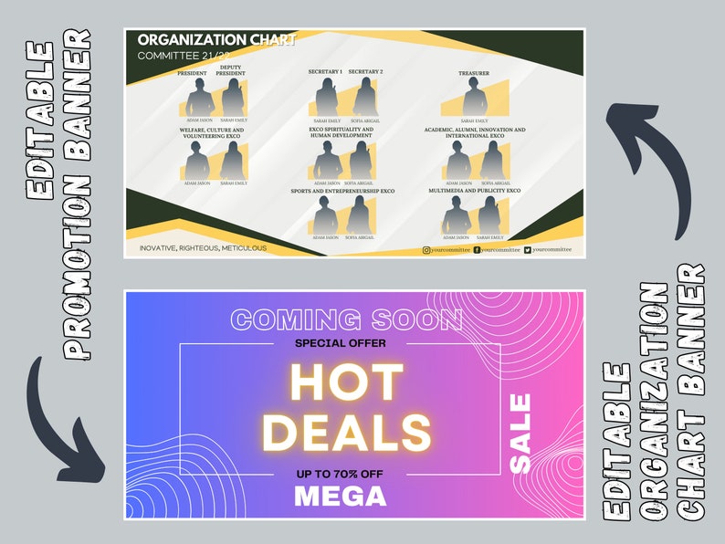 Editable Event Banner Templates: Social Media & Party Designs (canva ...