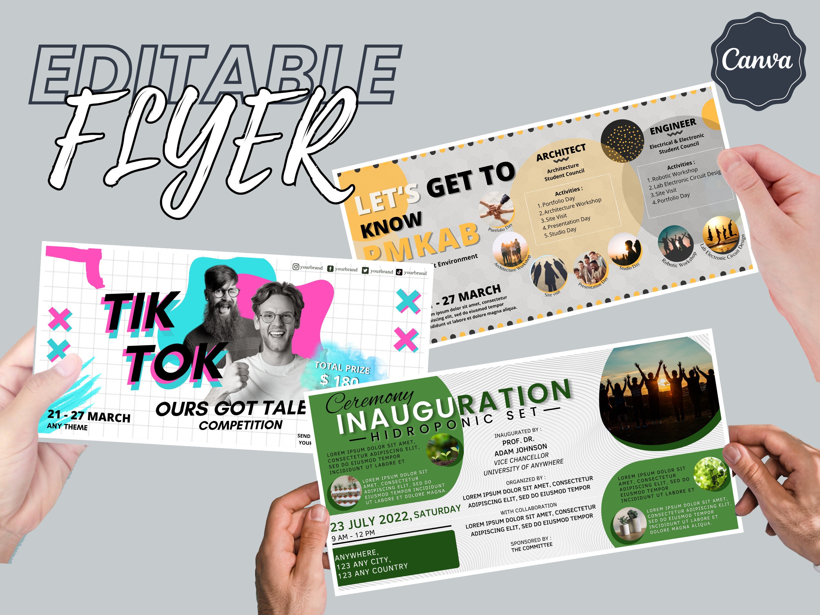 Editable Event Banner Templates: Social Media & Party Designs (canva ...