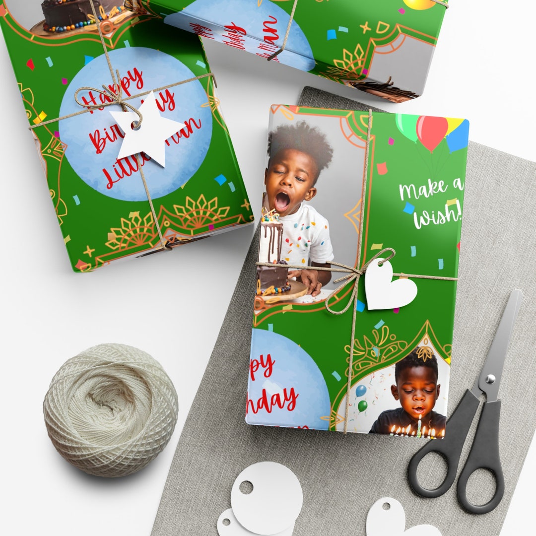 Birthday Wrapping Paper: the Birthday Boy #1 - Green {celebration ...