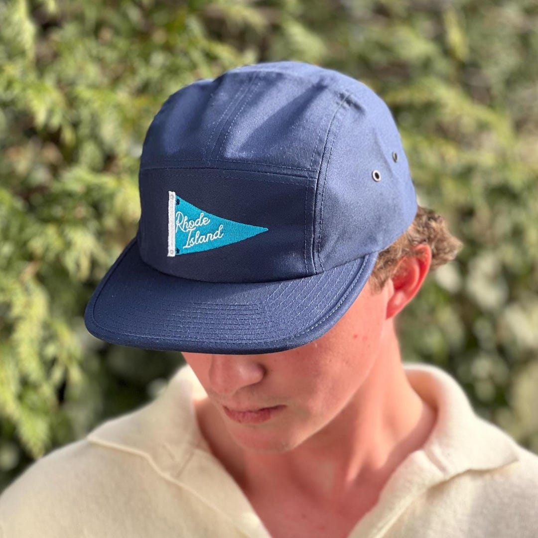 Vintage Rhode Island Pennant 5 Panel Cap, Coastal Style - Etsy