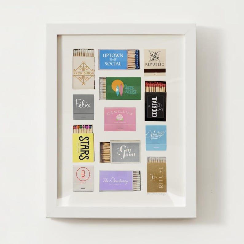 Charleston, SC Matchbox Print; South Carolina Wall Art Poster - Etsy