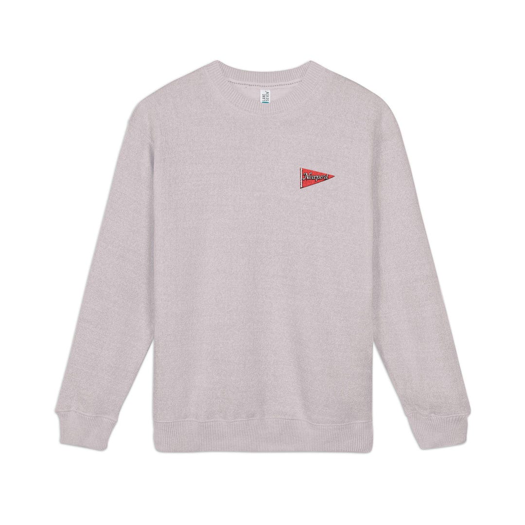 Newport Red Pennant Crew Neck - Etsy