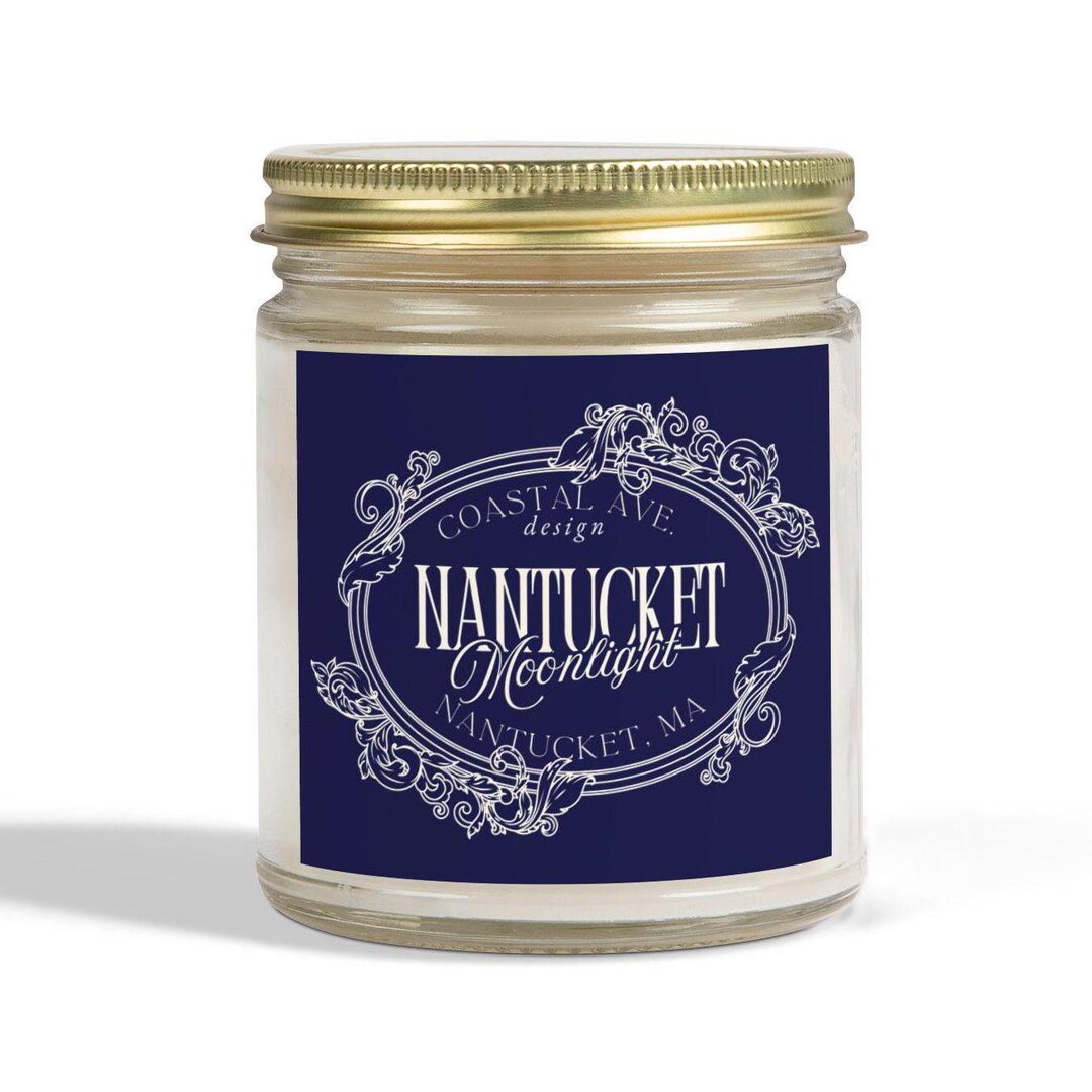 Nantucket Moonlight: Nantucket, MA Organic Soy Wax Candle - Midnight ...