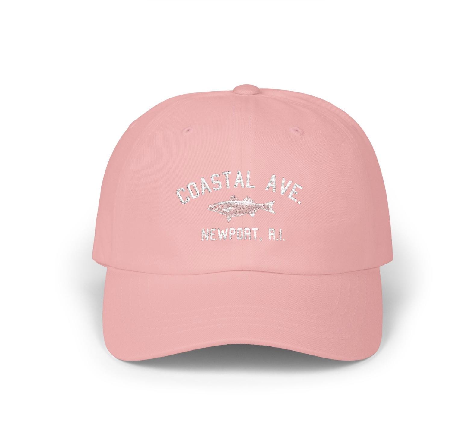 Coastal Ave. Design Embroidered Baseball Cap, Rhode Island Style ...