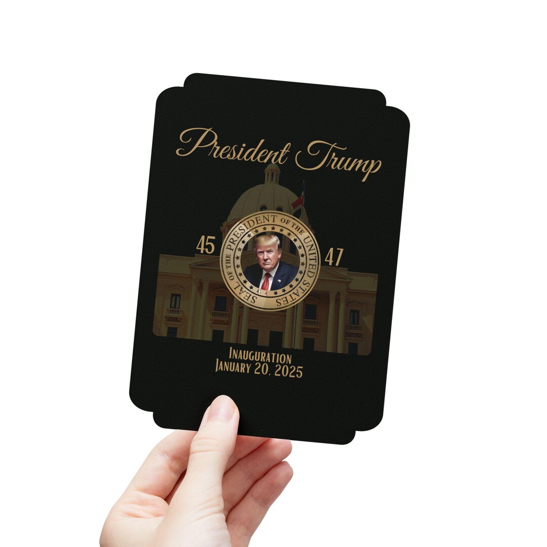 Trump Inauguration Postcards Gold Font 15, 30, and 45 Pcs, Trump ...
