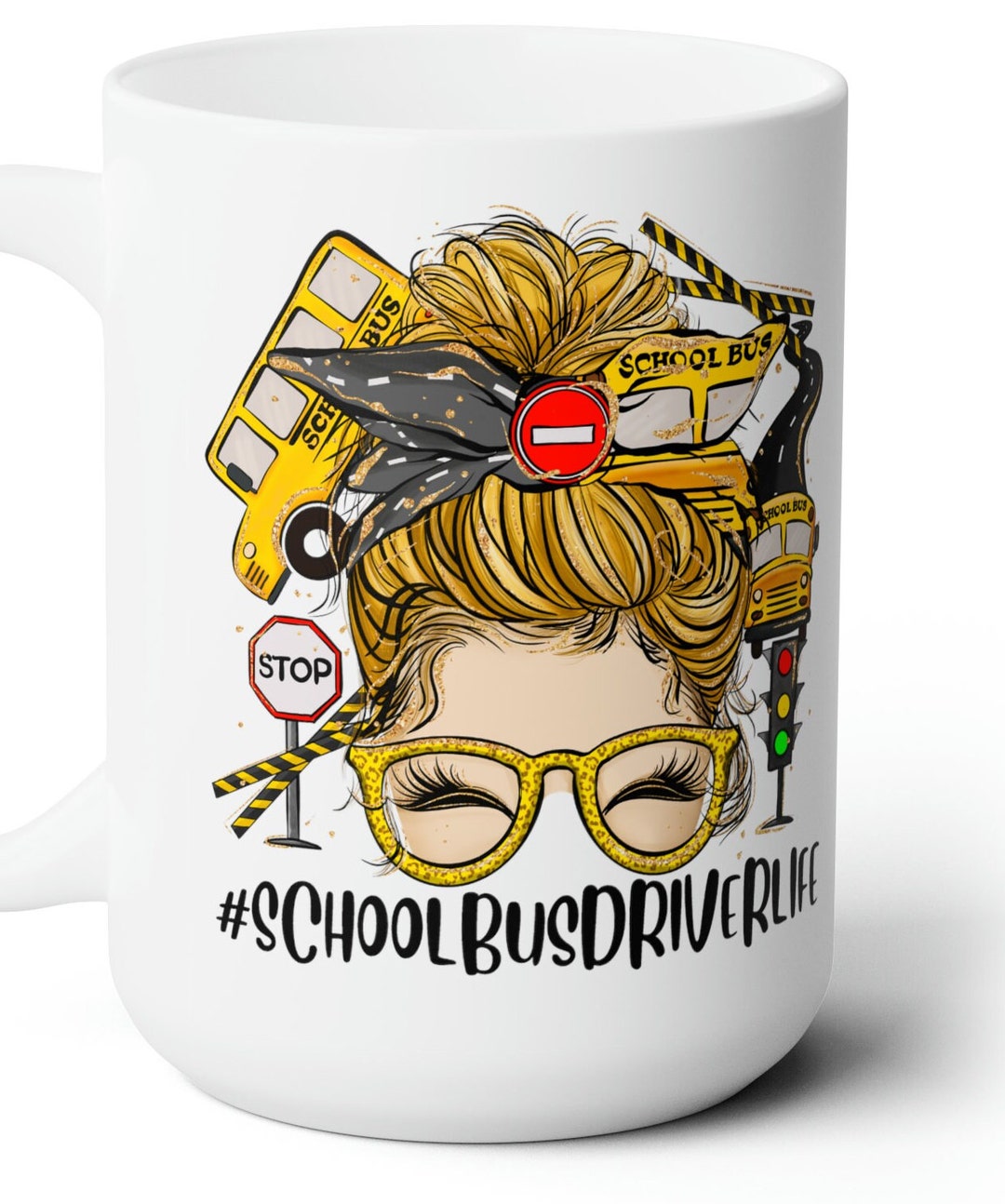 Gift for Bus Driver Day 15 0z Mug, Mug Gift, School Bus Driver Mug, Bus ...
