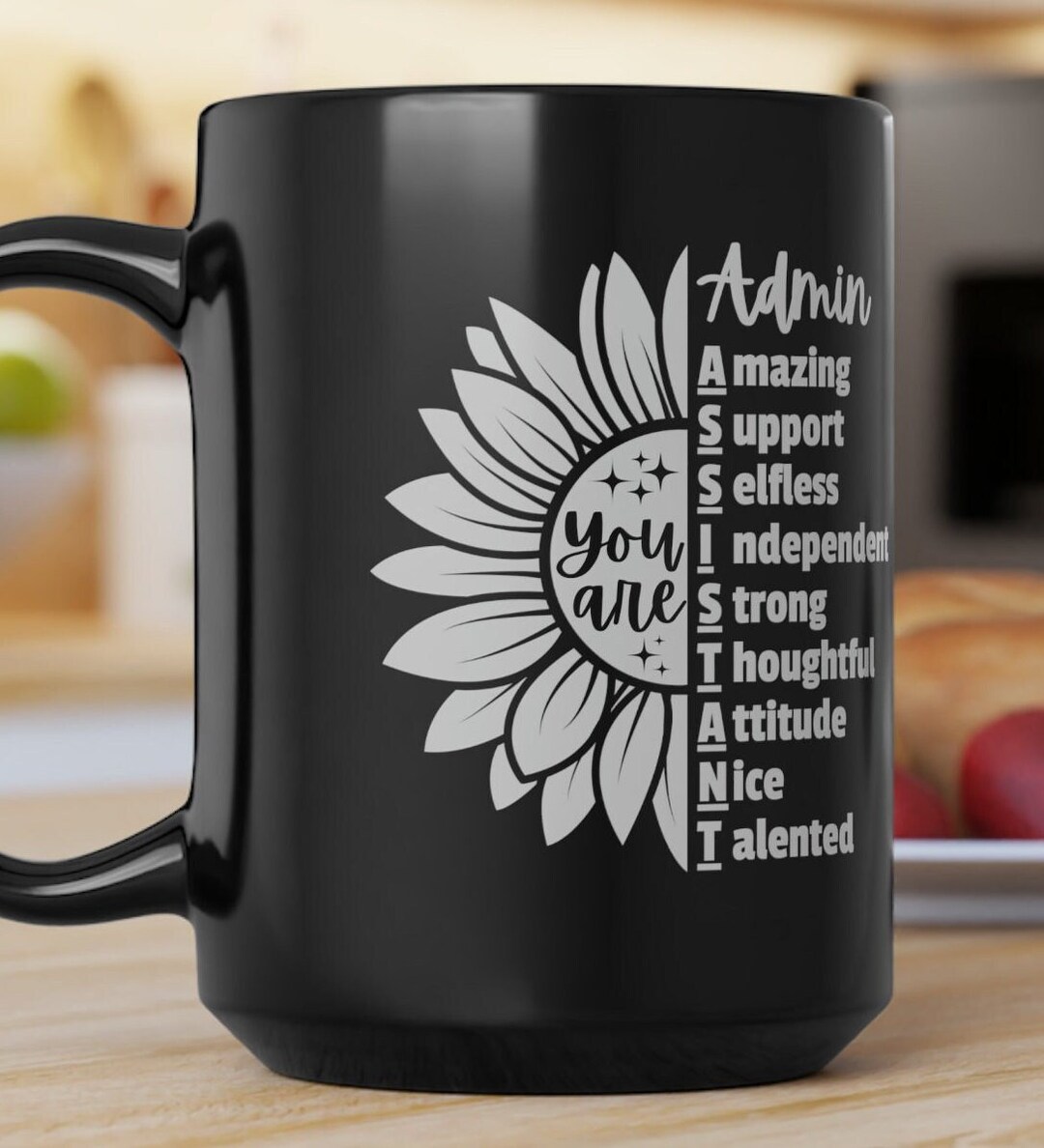 Gift for Administrative Professionals Day Black 15 0z Mug, Mug Gift ...
