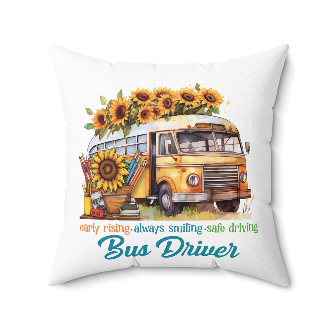Gift for Bus Driver,pillow Gift,school Bus Driver Pillow,bus Driver ...