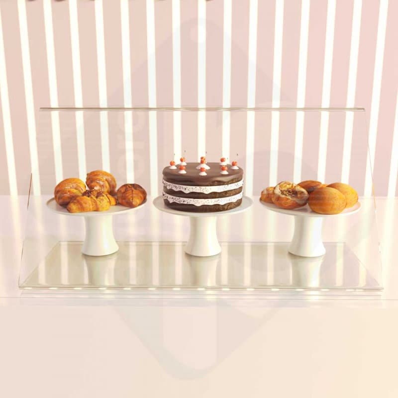 Breath Guard Plexiglass Spit Guard With Shelf for HACCP Food Counters ...