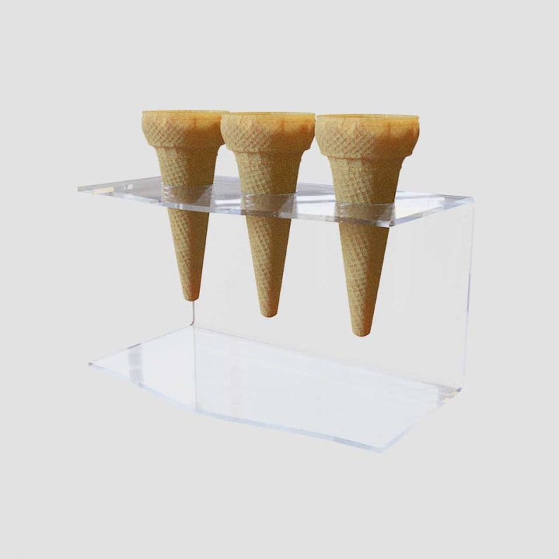 3 Hole Plexiglass Countertop Cone Holder - Etsy