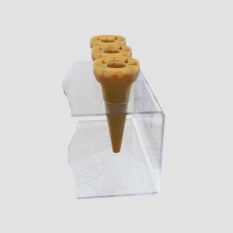 3 Hole Plexiglass Countertop Cone Holder - Etsy