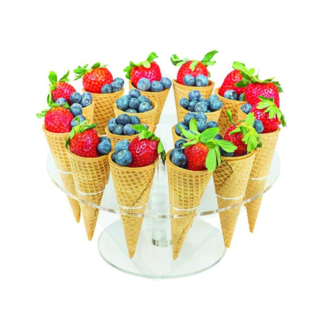 Plexiglass Countertop Ice Cream Cone Holder 16 Holes - Etsy